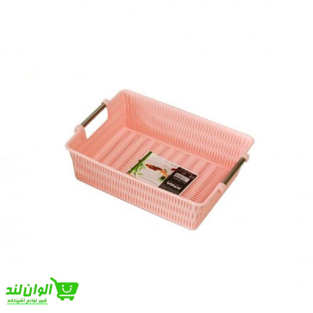 سبد ارگانایزر بامبو لیمون مدل دسته استیل سایز 1 کد 22001 - الوان لند ...